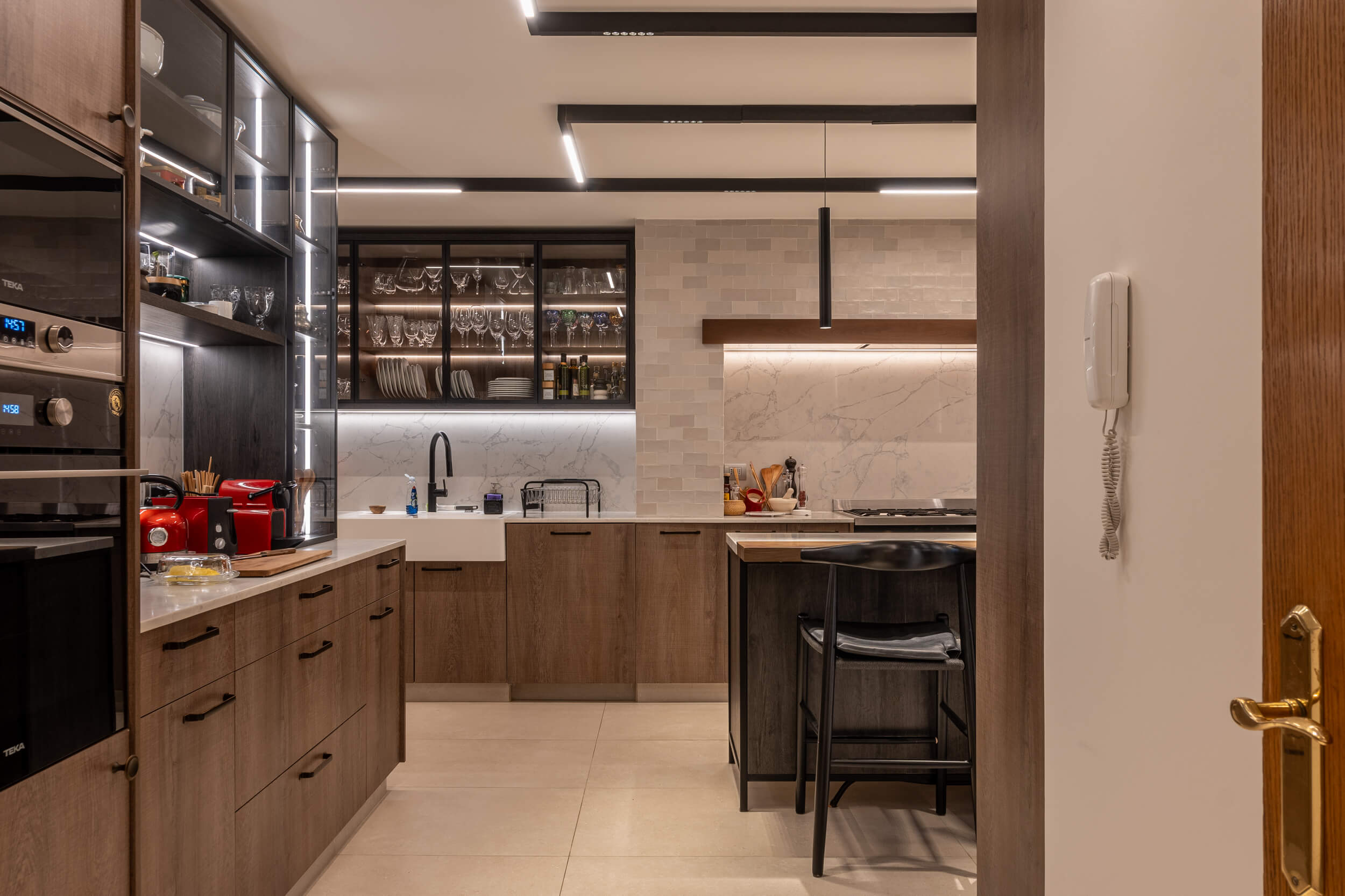 Fray Bernardo Apartment Kitchen, Chile | NEKO Lighting AG